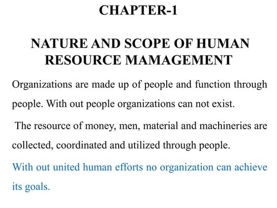 Assignment on Human Resource Management | PDF