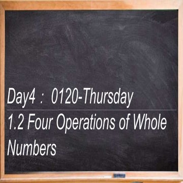 Chapter1.2 Four Operations of Whole numbers.pptx