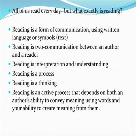 Reading Skills in English | PPTX