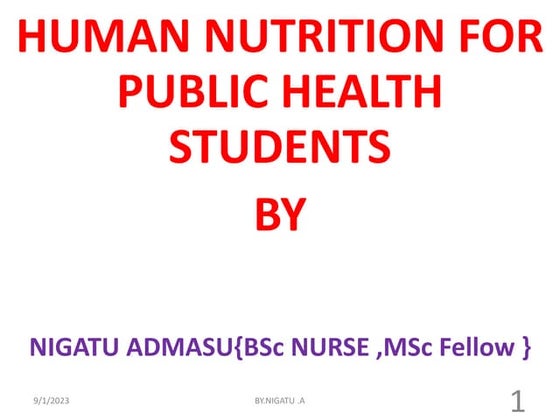 National Institute of Nutrition (NIN) | PDF
