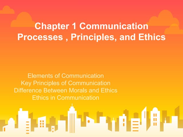 Oral communication (lesson 1) | PPTX