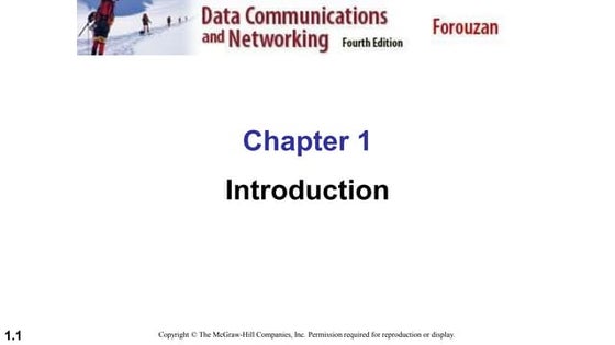 Chapter 1 Introduction (Data Communication by Forouzan) | PPT | Computer Networking | Computing