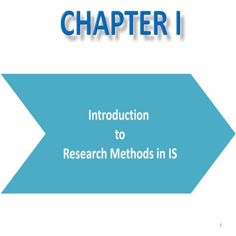 Introduction to Research Methodology for Information system | PPT