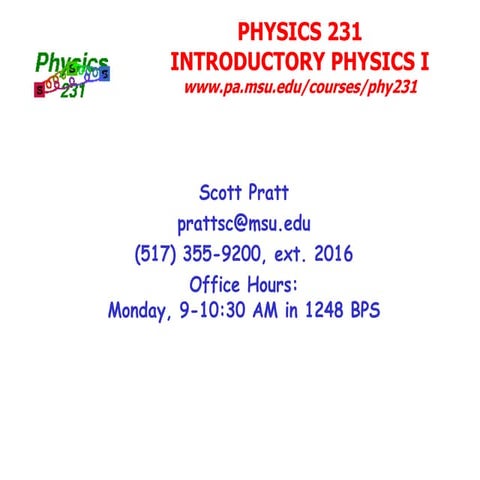 introduction to physics for college students | PPT