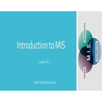 Chapter 1 Management Information System | PPTX