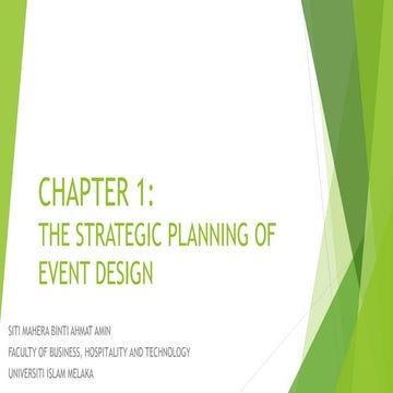 Chapter 1: Event Planning & Development | PPT