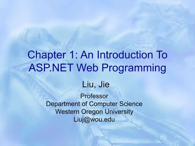 Introduction To Asp Related To Basics Of Asp Ppt