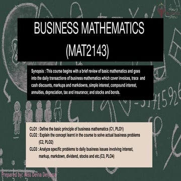 Chapter 1.pdf Basic Mathemathics and Order of operations | PPT