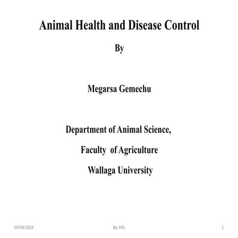 veterinary epidemiology which is given to animal science | PPTX