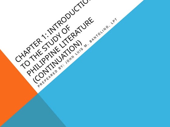 Philippine literature. Grade 7-English Curriculum | PPTX