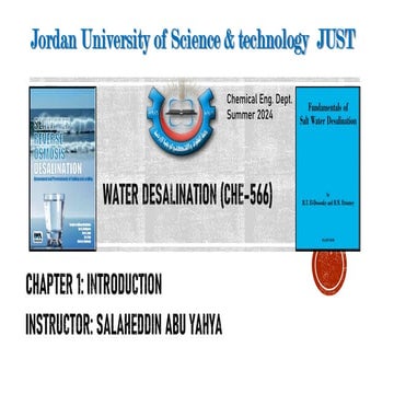 Introduction to Water Desalination , thermal and RO | PDF