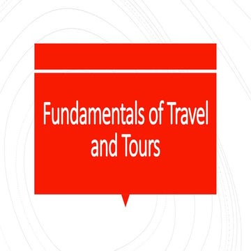 Tourism Signs and Symbols | PPTX