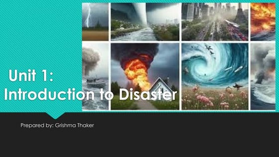 Introduction to disaster management | PPTX | Science