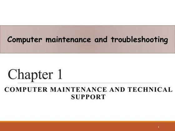 Maintain Computer Systems and Network.ppt