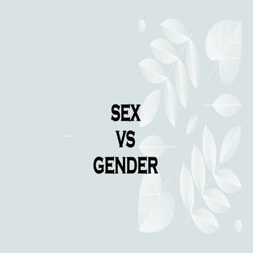 BASIC GENDER SENSITIVITY TRAINING | PPTX