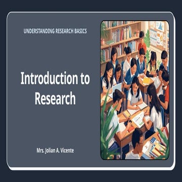 Chapter 1 of a Traditional Research Paper | PPTX