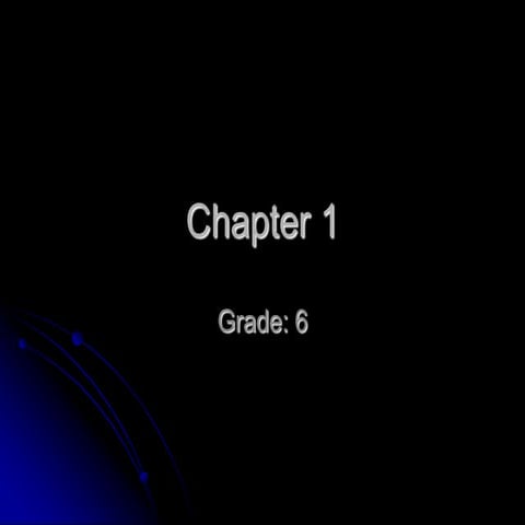 Chapter 1.6 | PPT
