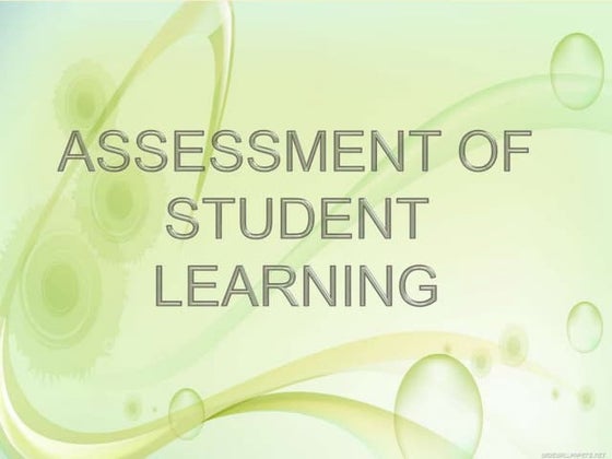 Assessment concept map | PPTX