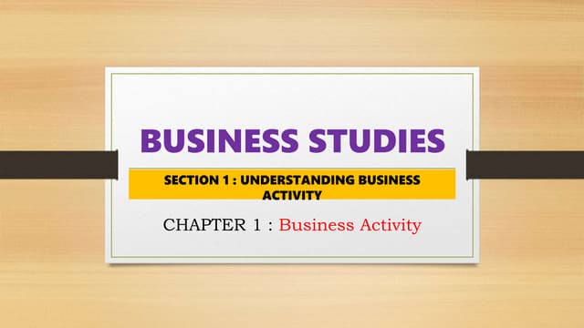 Igcse business studies grade 9 | PDF