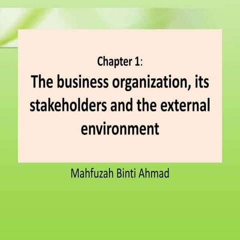 Chapter 1 F1 Accountant in Business | PPTX