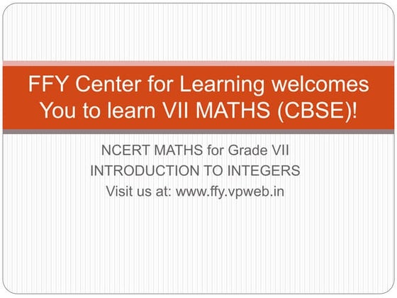Mathematics Form 1-Chapter 1 Rational Numbers -Integers -Basic ...
