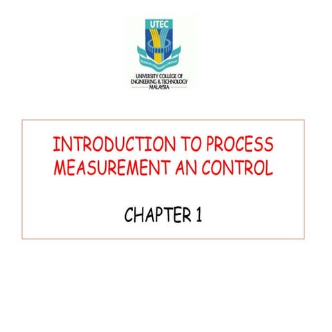 Chapter 1 - Introduction Process Instrumentation | PPT