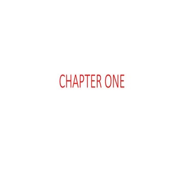 Chapter1 introduction | PPT