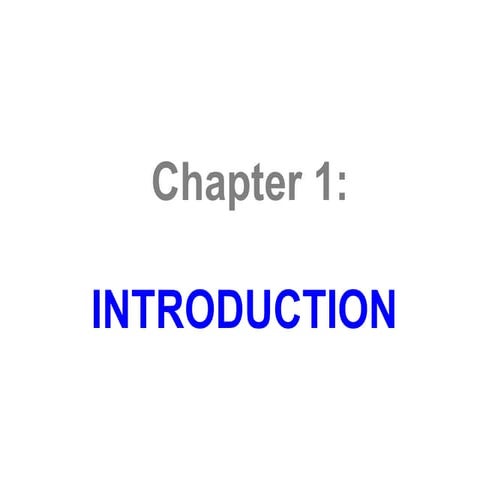 Chapter 1 One Class Note Introduction Ppt