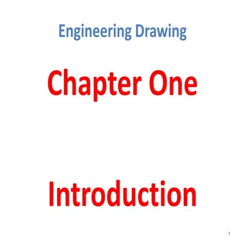 Chapter 1. Introduction to Engineering Darwing | PDF