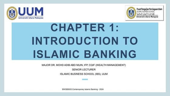 Introduction to Islamic Banking and Finance | PPT