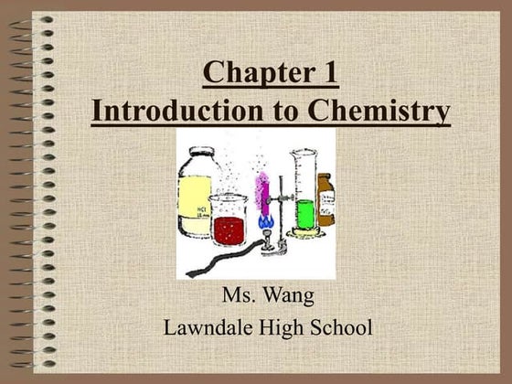 Chapter 1 - Introduction to Chemistry | PPT