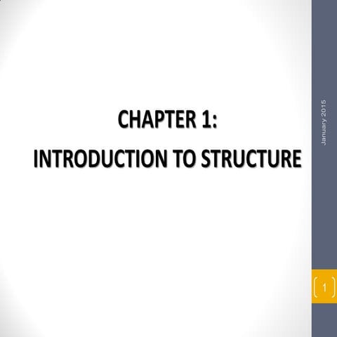 Chapter 1 introduction to structure | PDF