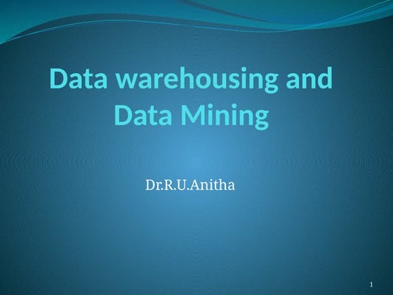 Data warehouse architecture | PPT