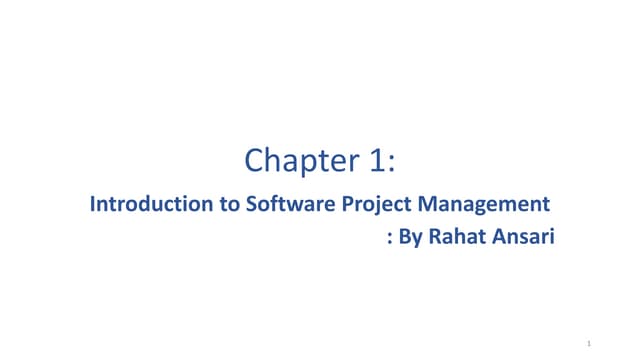 software project management-activities covered | PPTX