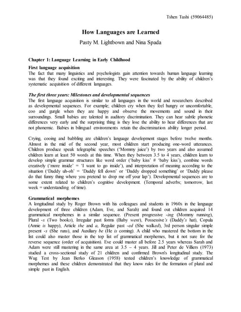 Chapter 2 second language learning | DOCX