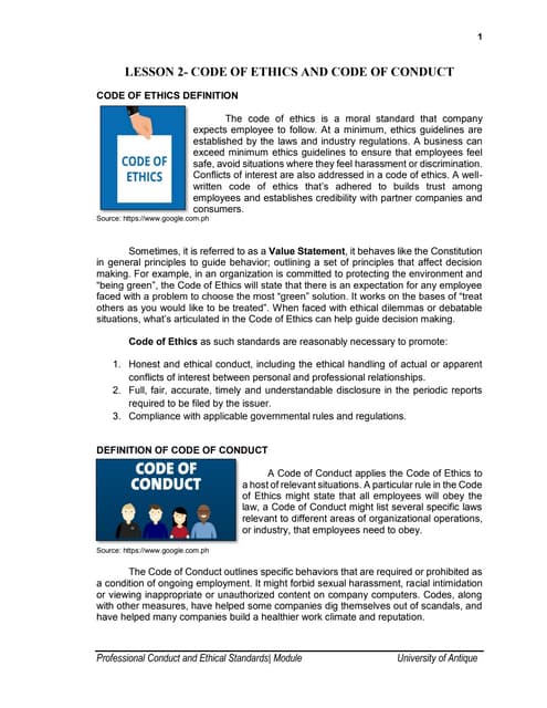 Code of conduct | PPTX