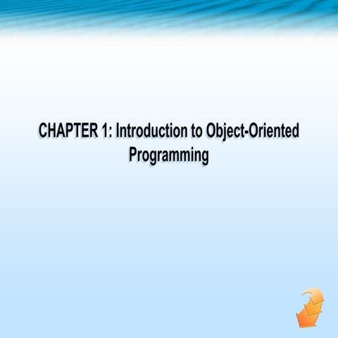 Chapter 1 Overview Oopppt 