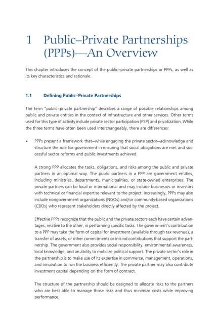 Public Private Partnership (PPP) | PPTX | Business Accounting & Finance ...