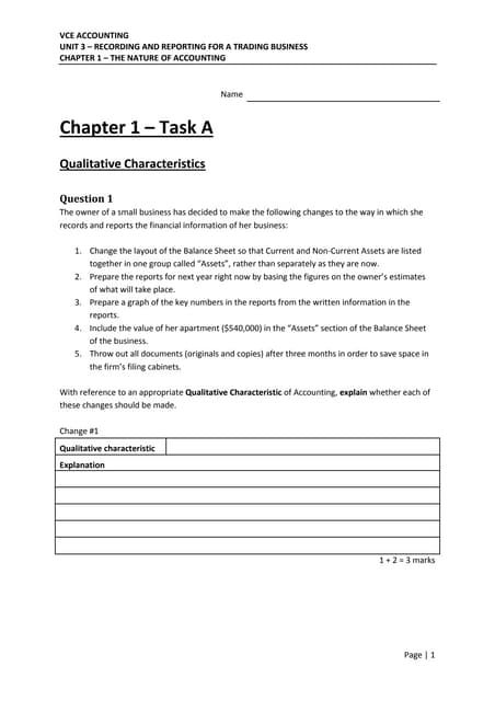 Task 2B - Classified Balance Sheets Solutions | PDF