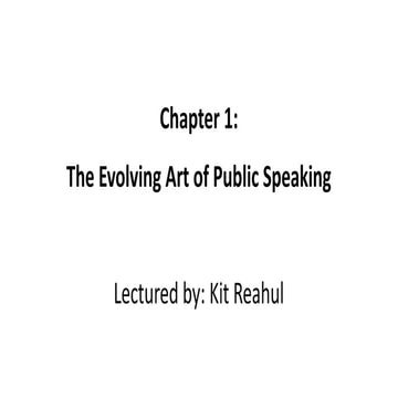 Useful Insights of Public Speaking Skills | PPTX