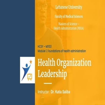 Leadership in healthcare | PPT