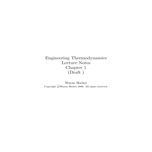 Chapter1 thermodynamics | PDF
