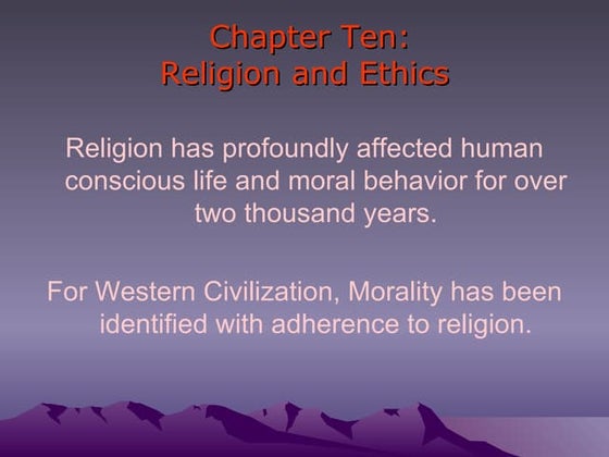 Religion and Ethics | PPT | Religion & Spirituality
