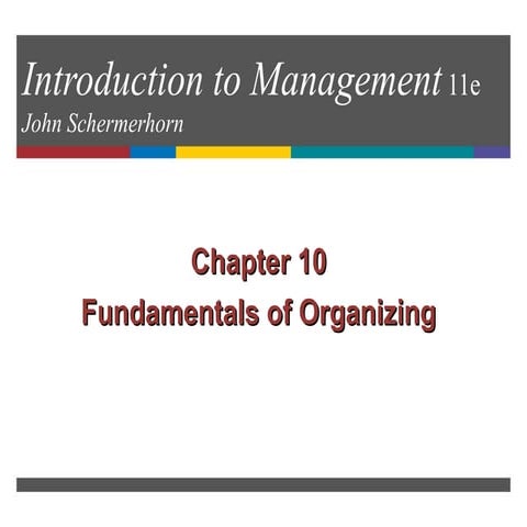 Fundamentals of Organizing | PPT