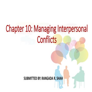 Managing Interpersonal Conflicts | PDF
