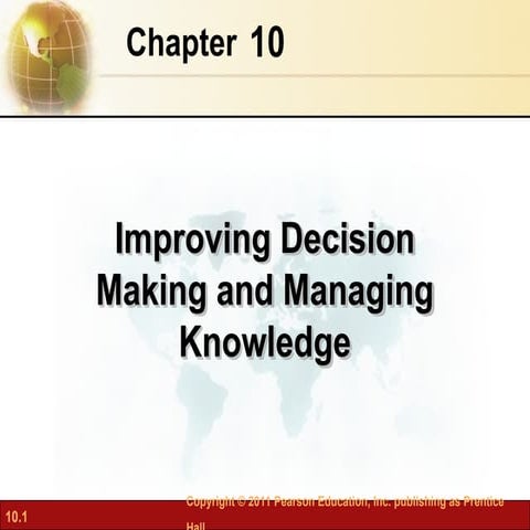 Decision Making and Information Systems | PPT