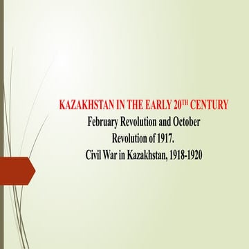 Kadakistan in the early 20th century February revolution in October ...