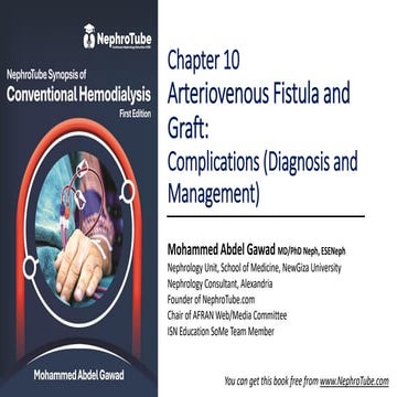 Hemodialysis: Chapter 10, AVF and AVG - Complications (Diagnosis and ...