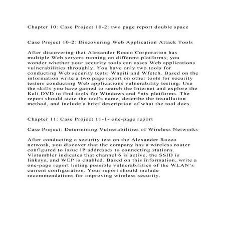 Chapter 10 Case Project 10-2 two page report double spaceCas.docx