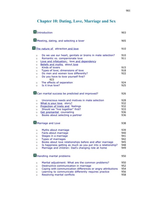 Chapter 10 Dating Love Marriage And Sex